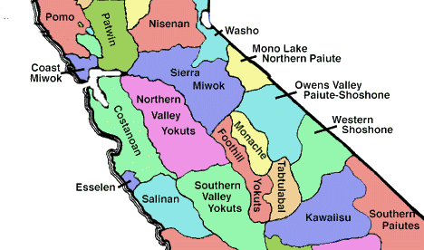 Lands of the Yokuts and their Neighbors